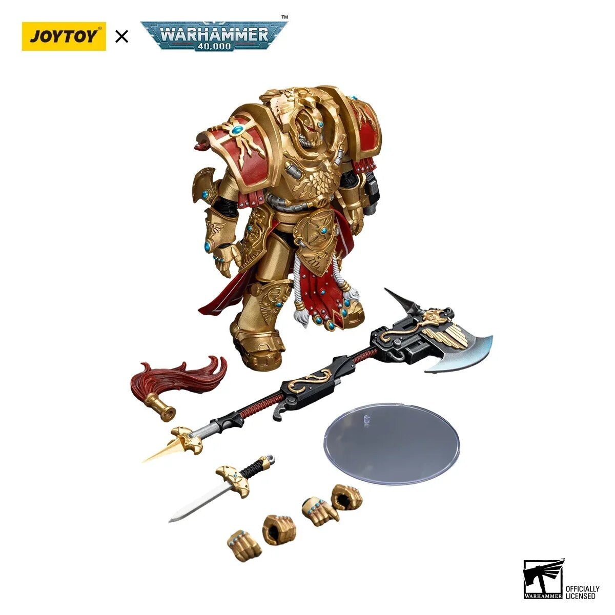 【MT】JOYTOY 1/18 Фигурки Warhammer 40k Adeptus Custodes Allarus Custodian с Castellan Axe