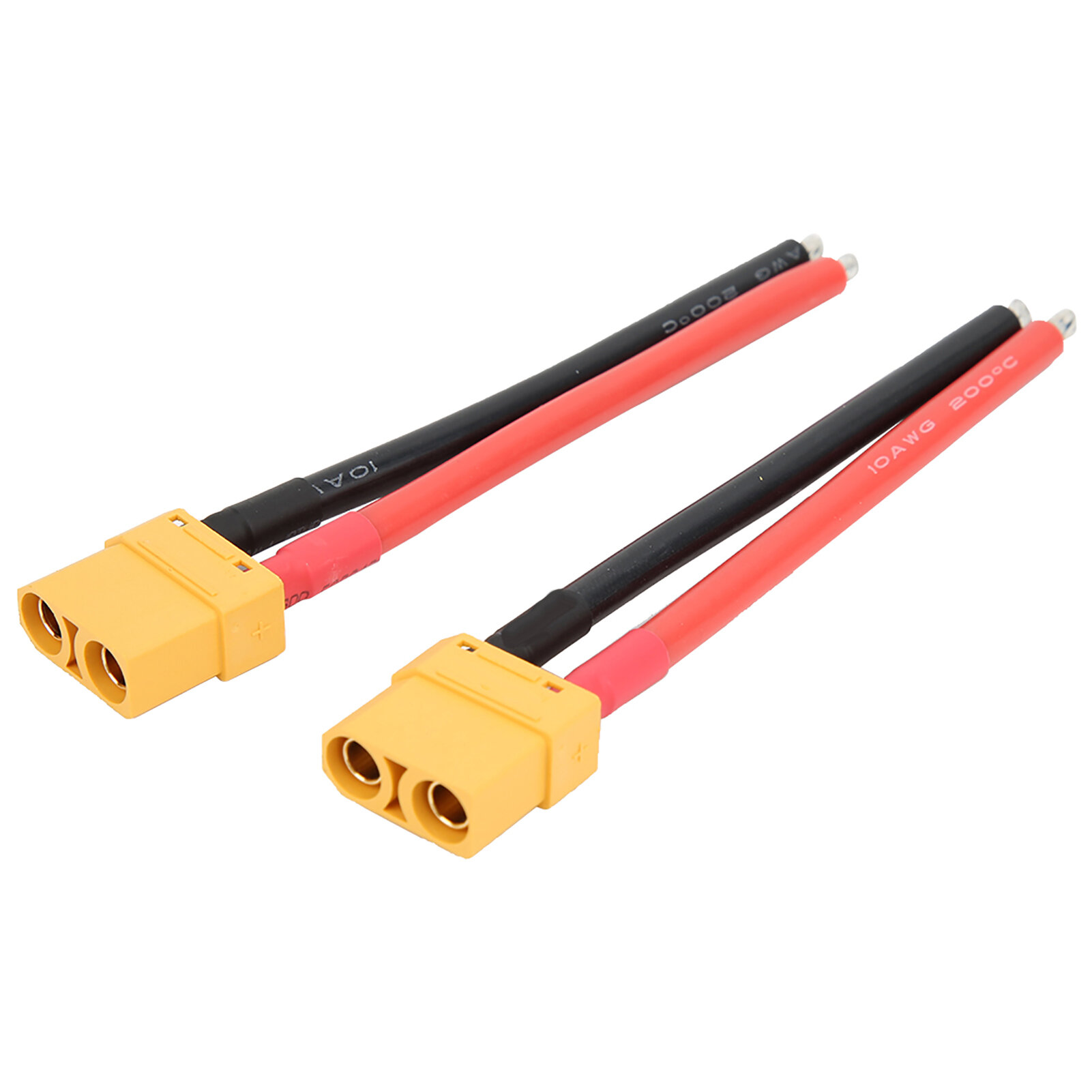 XT90 Plug Male Connector with 12AWG 110mm Silicon Wire Accessories for RC FPV Model Battery(Black red )
