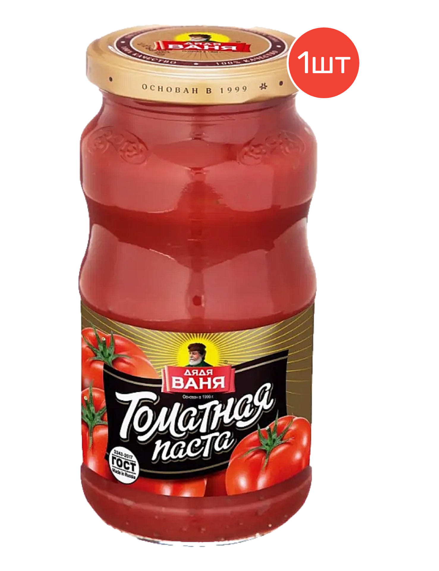 Томатная паста ГОСТ Дядя Ваня 25%, 470 г 1 шт