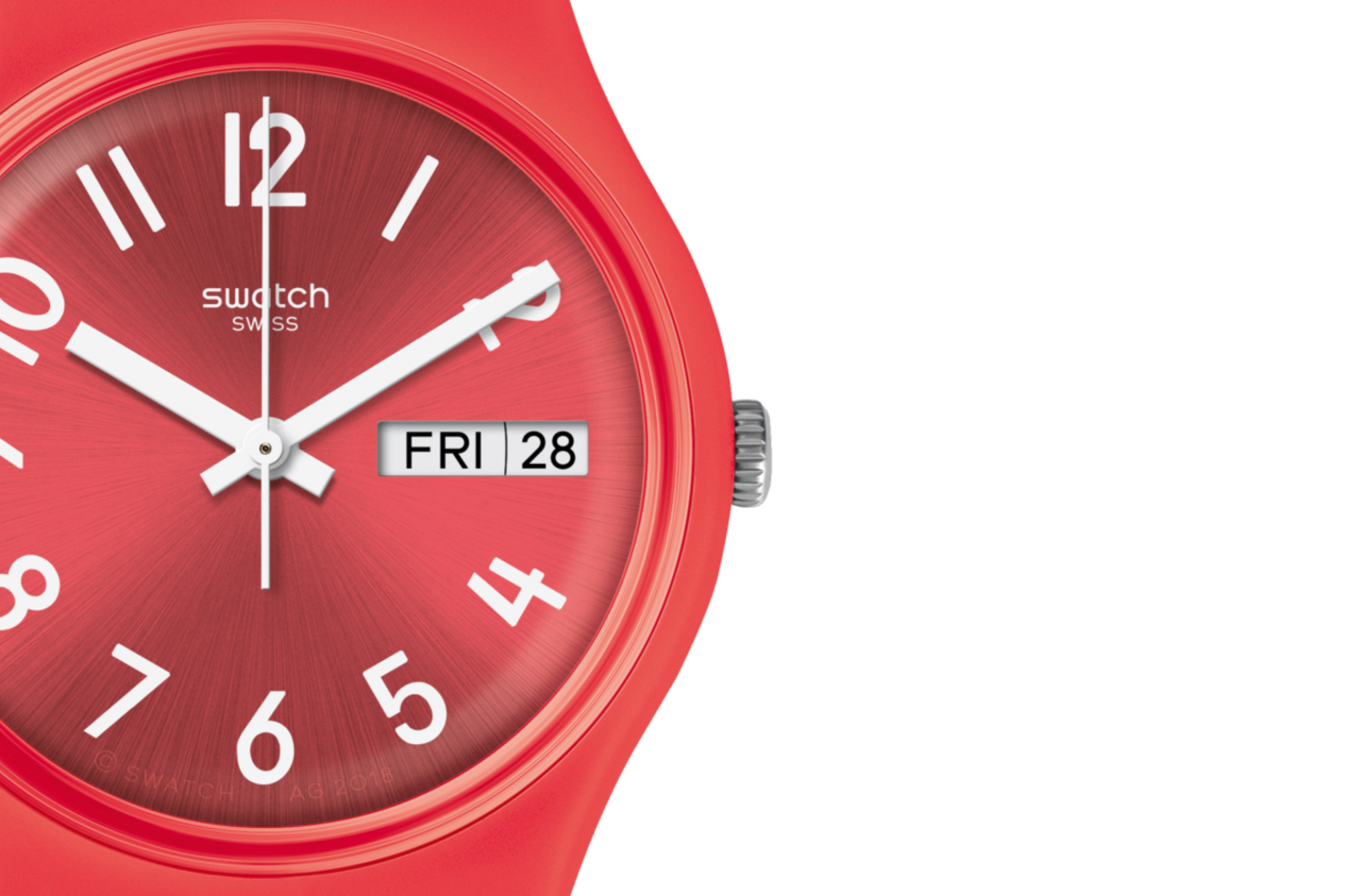 Наручные часы Swatch, красный — фото 1