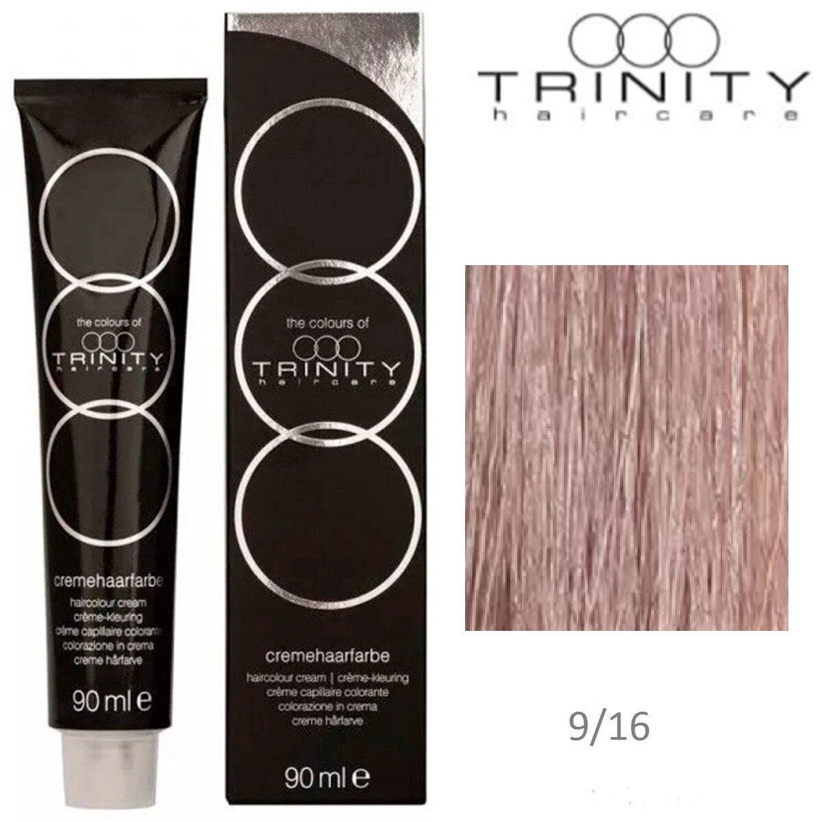 Trinity The Color of Trinity Стойкая крем краска 9/16 очень светлый блонд фиолетово пепельный 90 мл
