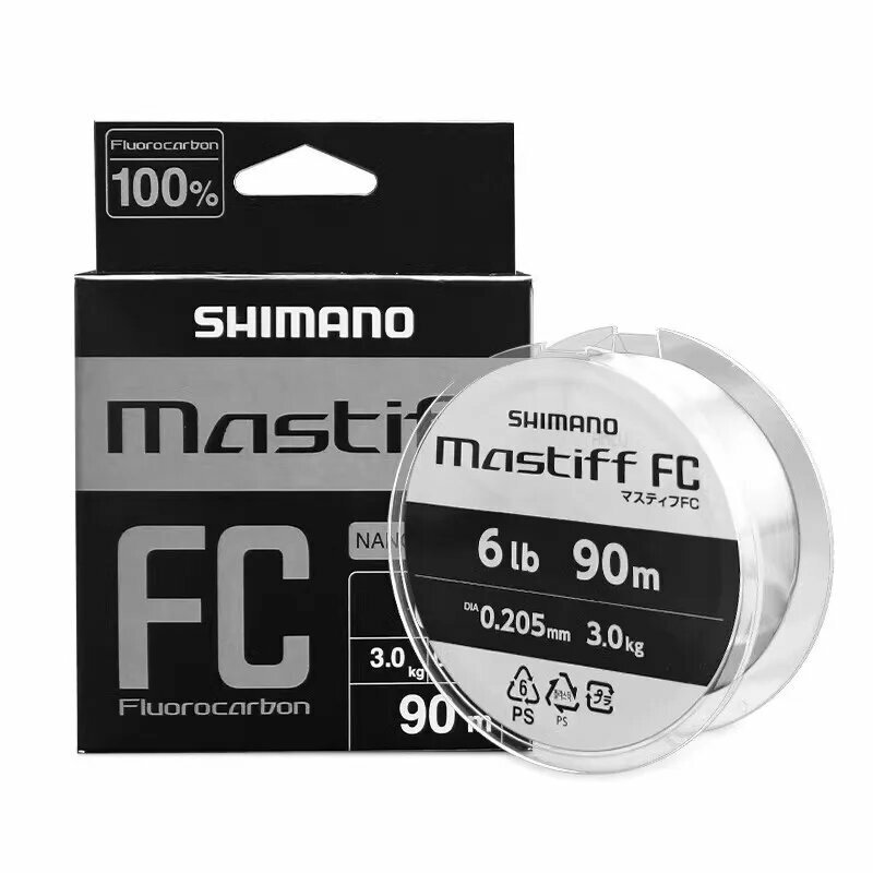 SHIMANO Mastiff FC углеродная леска 90 м 0.350mm 9.0KG-18LB
