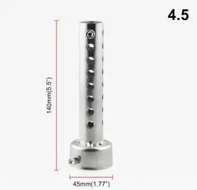 Мото глушитель универсальный 140x45mm, цвет B