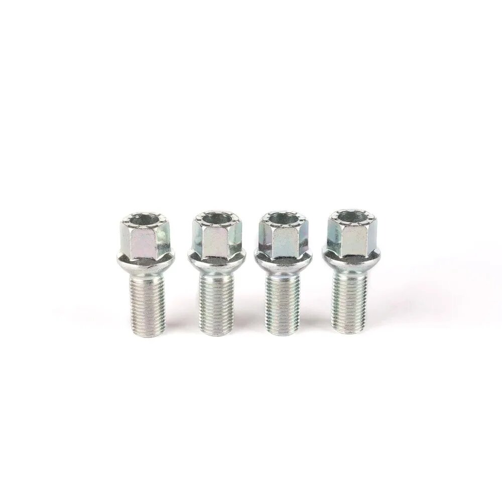 Из 4-х легкосплавных колесных болтов — M14 X 1,5, комплект сменных болтов для моделей автомобилей Audi и Volkswagen | Автомобильные аксессуары Silver 4PCS
