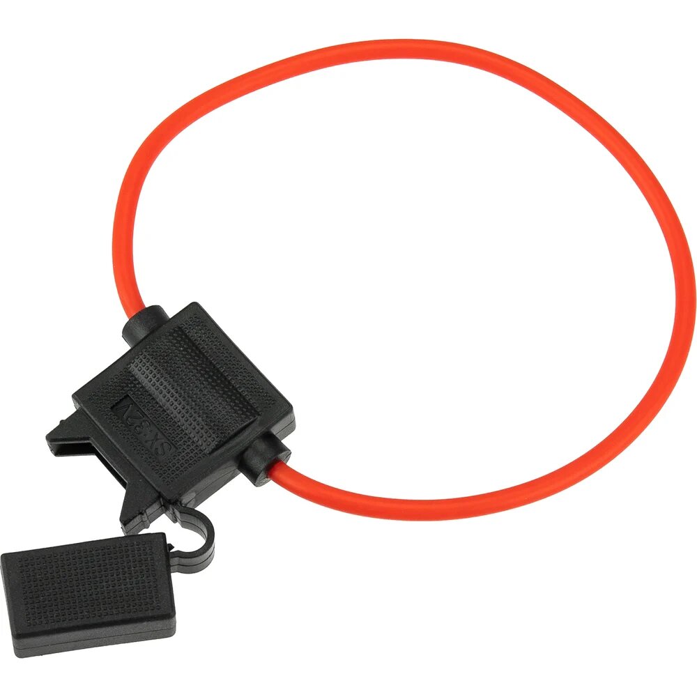 Держатель предохранителя REXANT типа стандарт, с крышкой черный, 50 шт. 16-0421