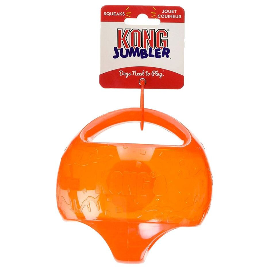 Kong Jumbler Джумблер мячик оранжевый игрушка для собак, 18см