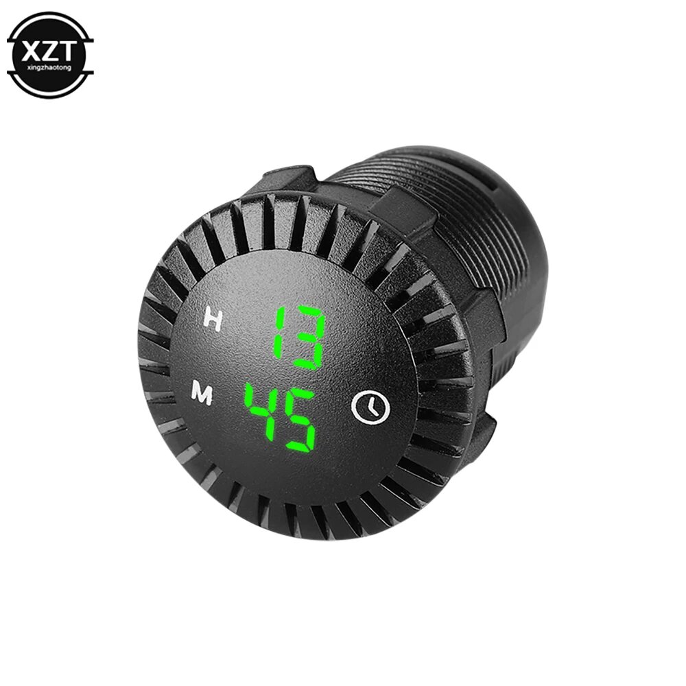 Автомобильная панель, электронные часы 12 В/24 В, автомобильные сенсорные цифровые часы, светодиодный дисплей, водонепроницаемые для автомобиля, лодки, мотоцикла, дропшиппинг