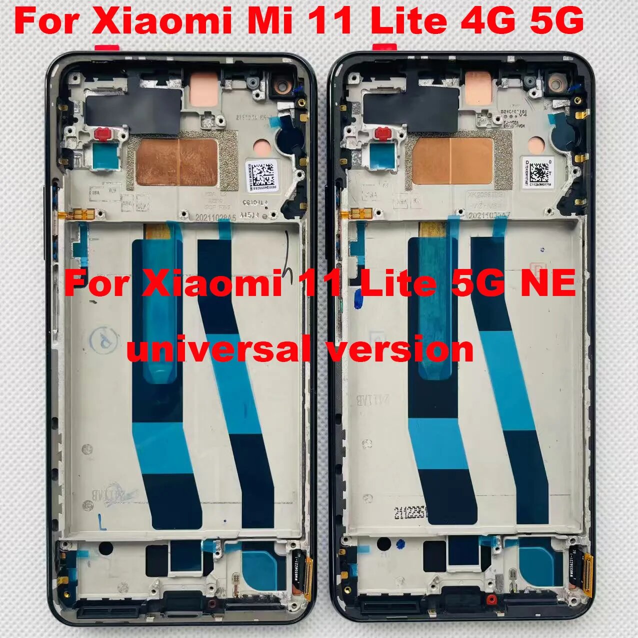 Оригинальный AMOLED для Xiaomi 11 Lite 5G NE, ЖК-экран, сенсорная панель, дигитайзер для Xiaomi Mi 11 Lite 5G 4G, универсальная рамка mi11 lite 5G NE