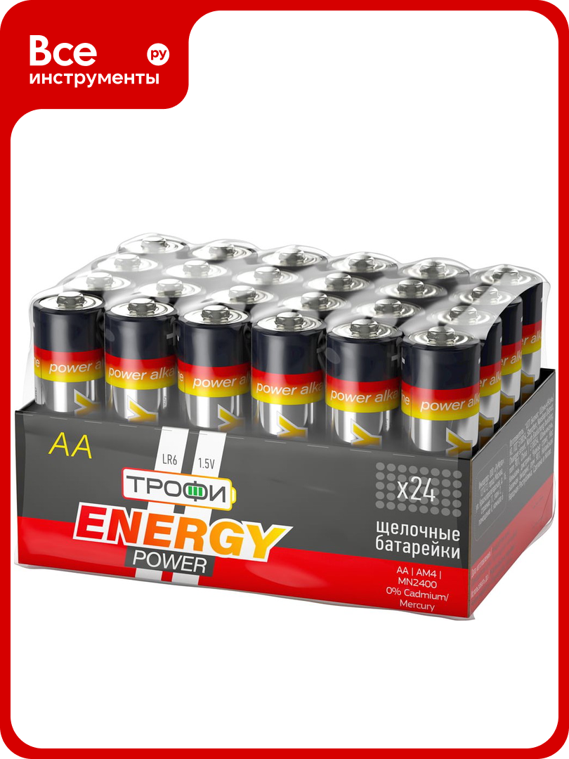 Батарейки Трофи LR6-24 bulk Б0035376