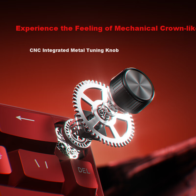 AUSDOM Zeus68 Magnetic Axis Keyboard RT E-sports Gaming Customized Mechanical Keyboard with Knob Wired Unfettered Contract Da Wa Chi Sun Ace - Zeus68 Kaihua Star Magnetic Axis