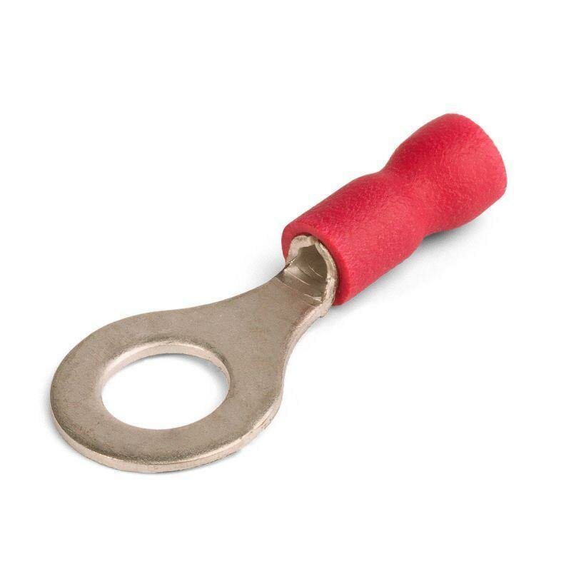 Наконечники кольцевые изолированные КВТ НКИ 1.5-3 с ПВХ манжетой {47471} (100 шт/упак)