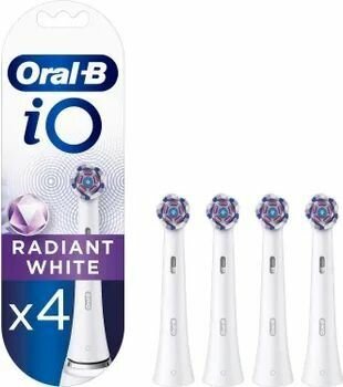 Насадки для зубных щеток Oral-B iO Radiant, 4 шт: мягкая щетина для бережного ухода за зубами и деснами