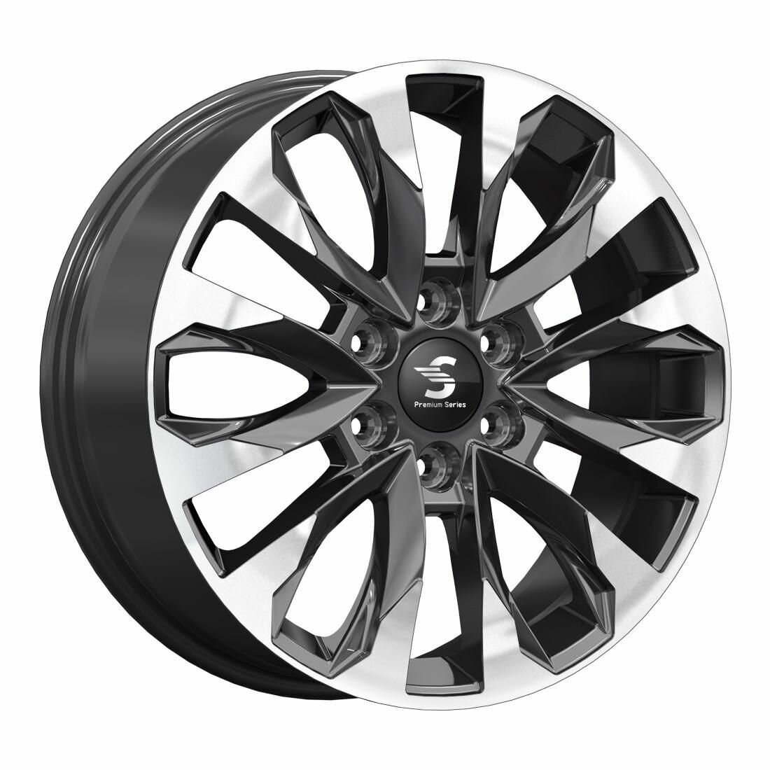 Диск литой СКАД Premium КР007 (20Pajero Sport) 8,0\R20 6*139,7 ET38 d67,1 Diamond gloss graphite [78984] <Ш> Fb max 965 kg