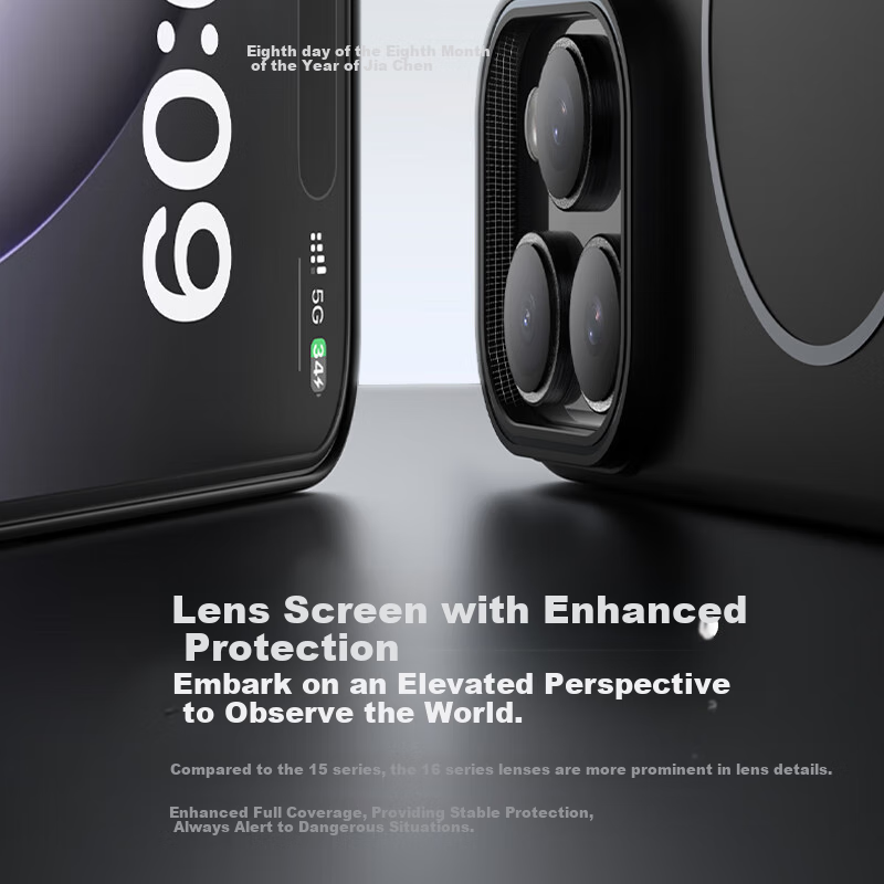 KEKLLE [Beats Style] iPhone 16 Pro Max Case Apple 16 Pro Max Protective Cover Wireless Charging Matte Anti-drop Protective Case Cherry Blossom Pink