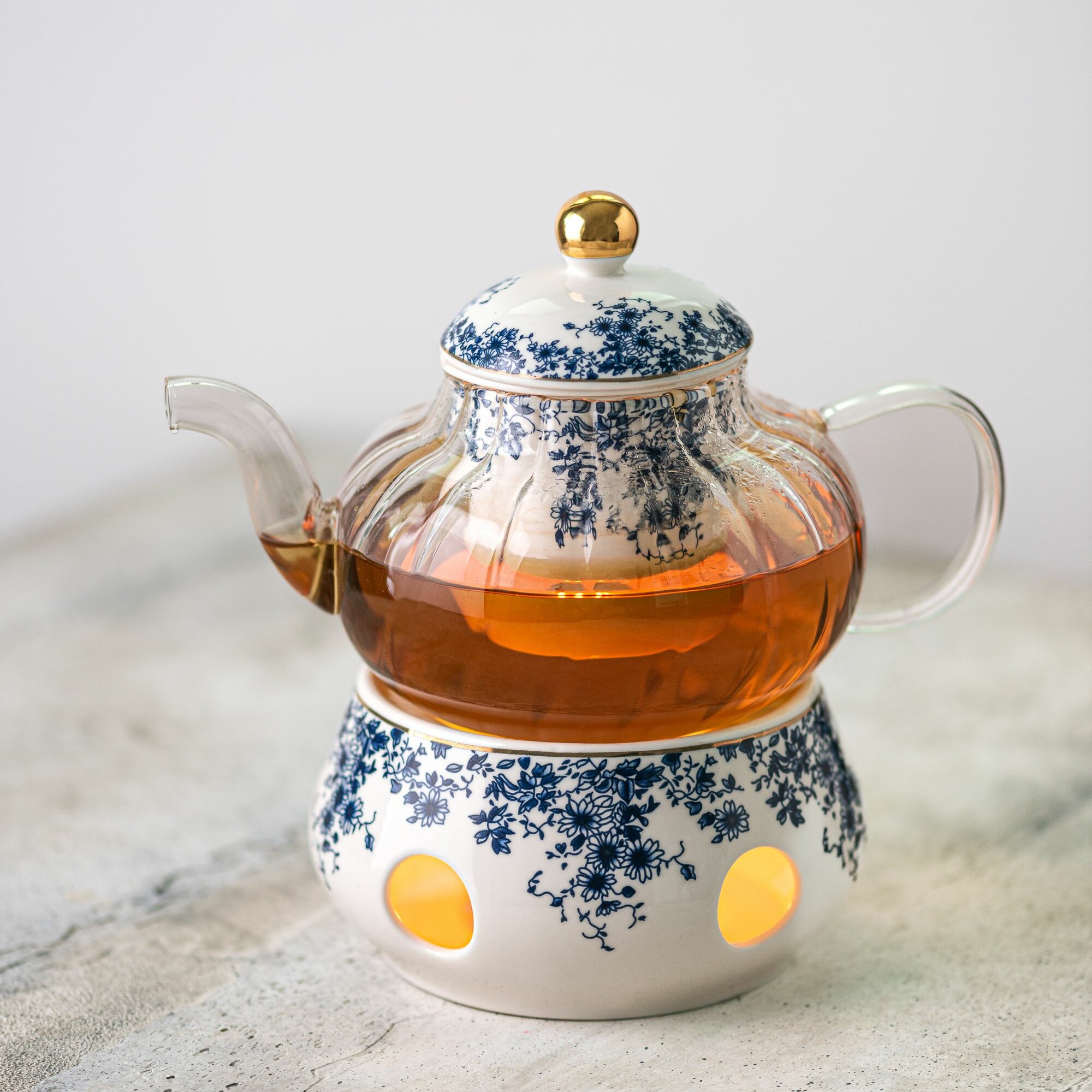 Чайник Balmuccia с фильтром стекло/керамика 700 мл.