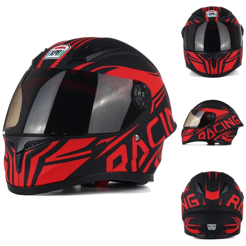 Детский мотоциклетный крутой детский полный шлем, защитный шлем, сертифицированный на четыре сезона детский шлем