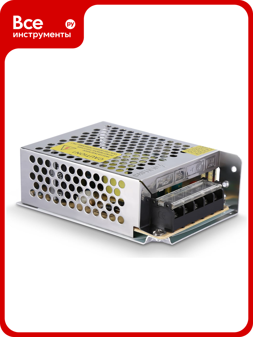 Блок питания Ambrella Light для светодиодных лент с защитой от короткого замыкания и степенью защиты