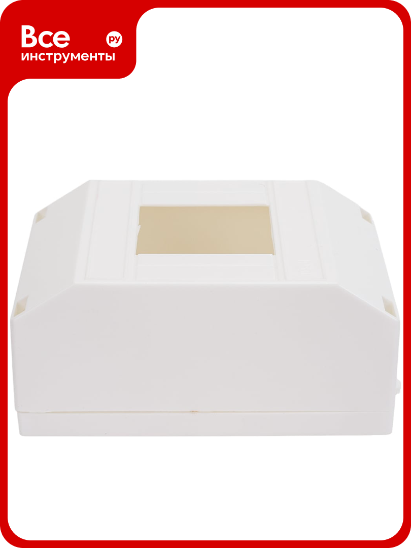 Корпус пластиковый навесной ЩРН-П-2/4, 2-4 мод, IP30, белый Dekraft 31031DEK