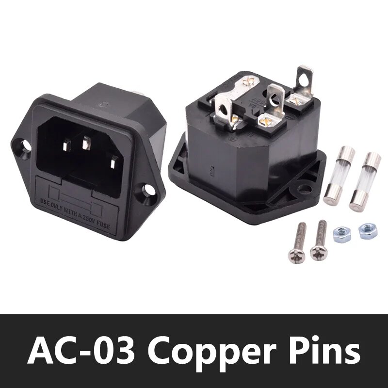 Разъем AC-03 IEC320 C14, 5шт
