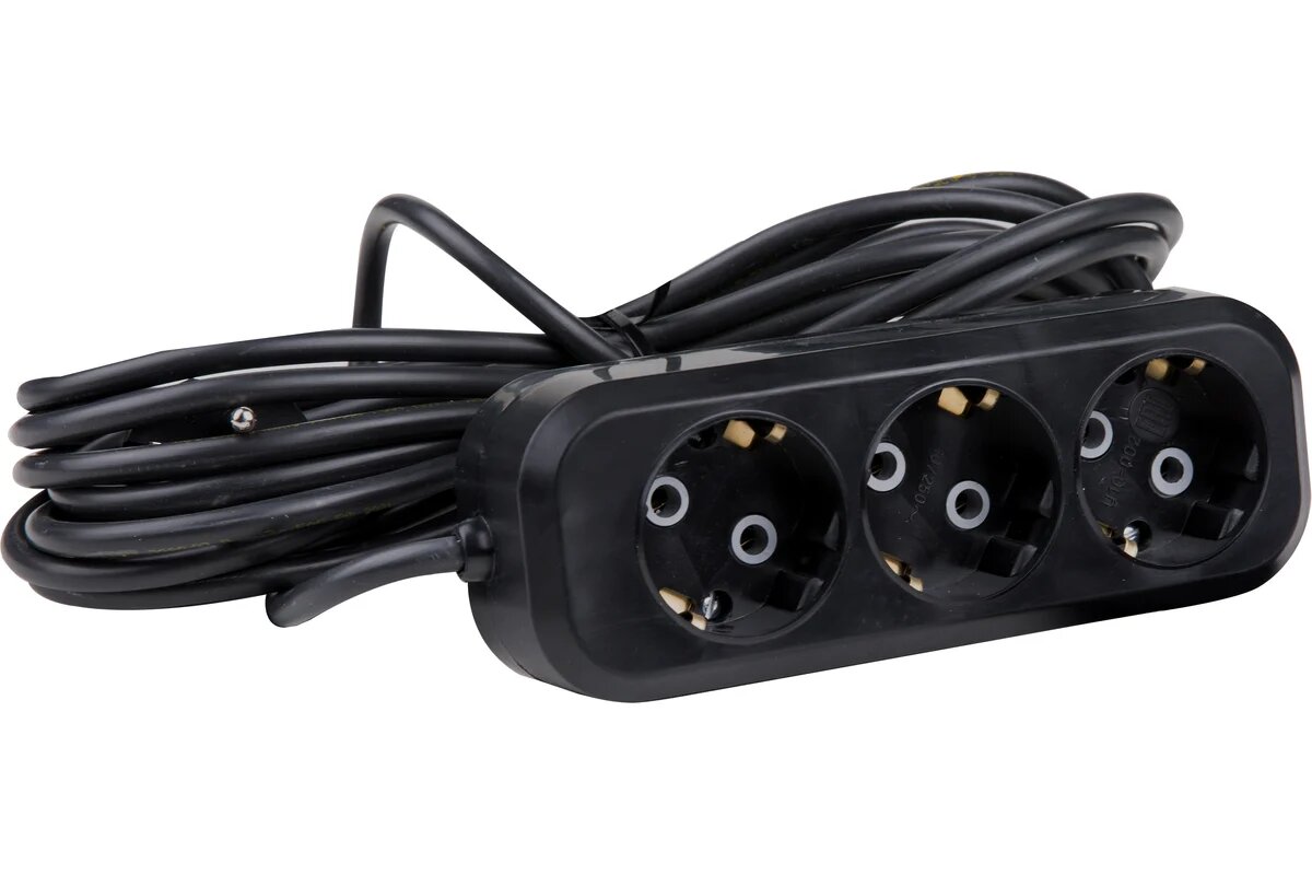 Атлант Удлинитель бытовой ПВС 3х1,0 3 гнезда 3 м длины модель 80010 для техники