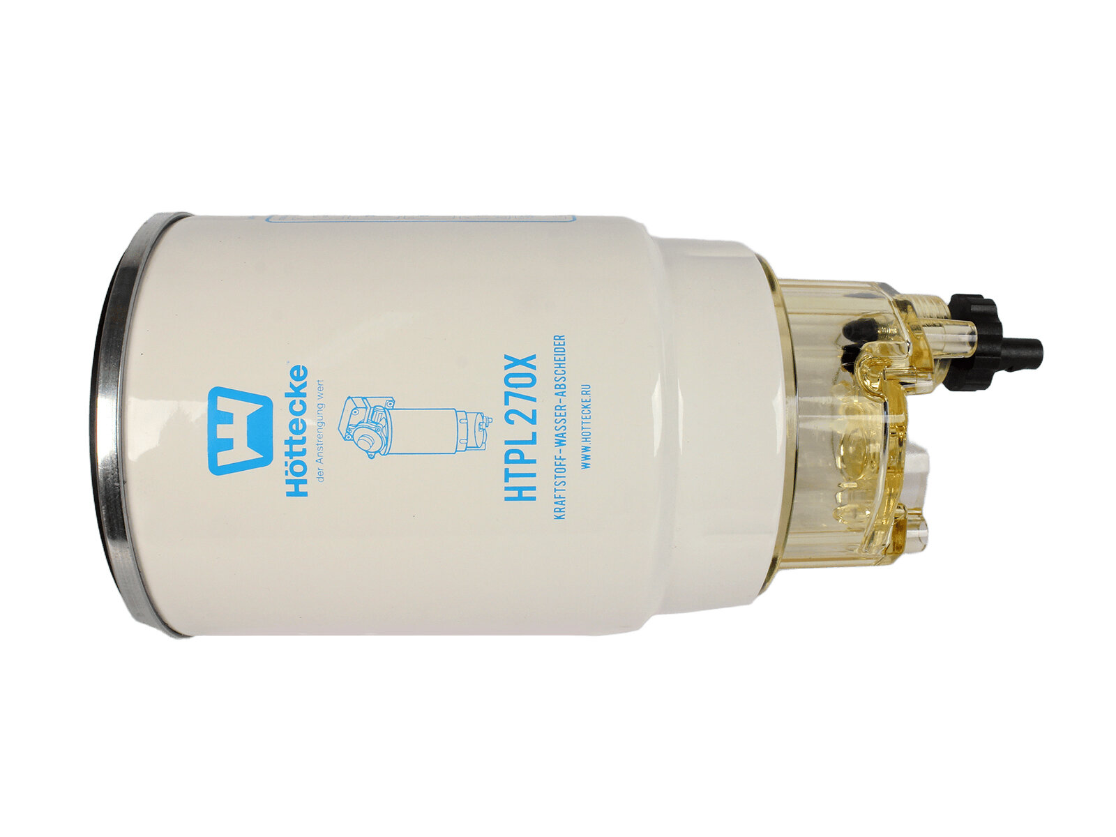 Фильтр топливный HOTTECKE для КАМАЗ-евро, ГАЗ в сборе со стаканом грубой очистки HTPL270S PL270X