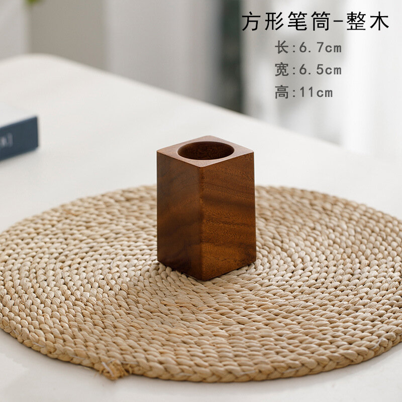 Держатель ручки, из орехового дерева, квадратный