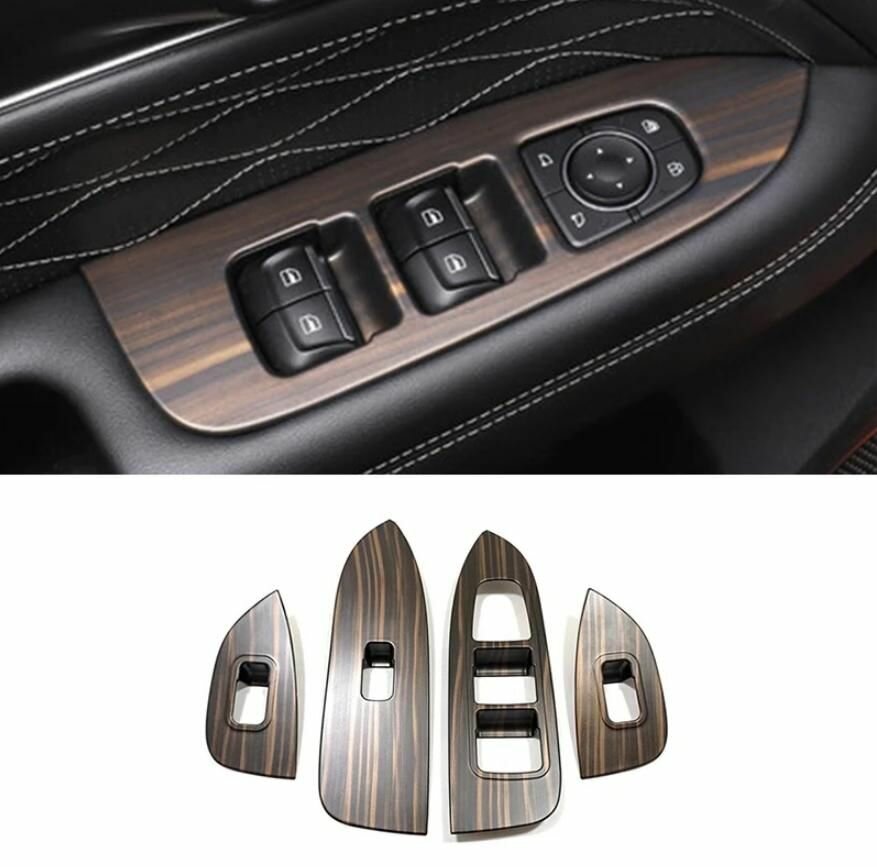 Танк 300 - накладки на кнопки стеклоподъемников дверей (ABS-пластик) для автомобиля Tank 300