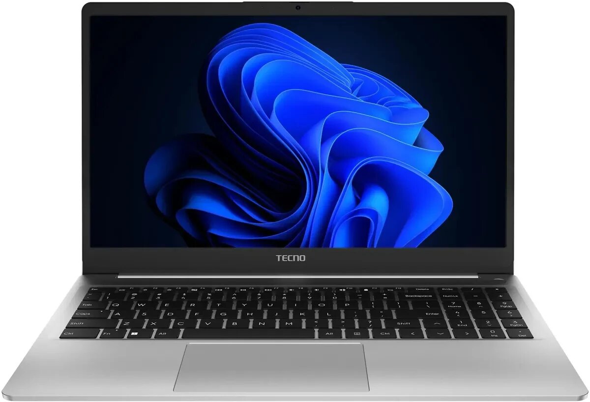 Ноутбук TECNO Megabook K15S K15SFA 15.6" IPS, Ryzen 7 7735HS, 16GB DDR5, 1TB SSD, Radeon, Win11, silver (4894947110795)