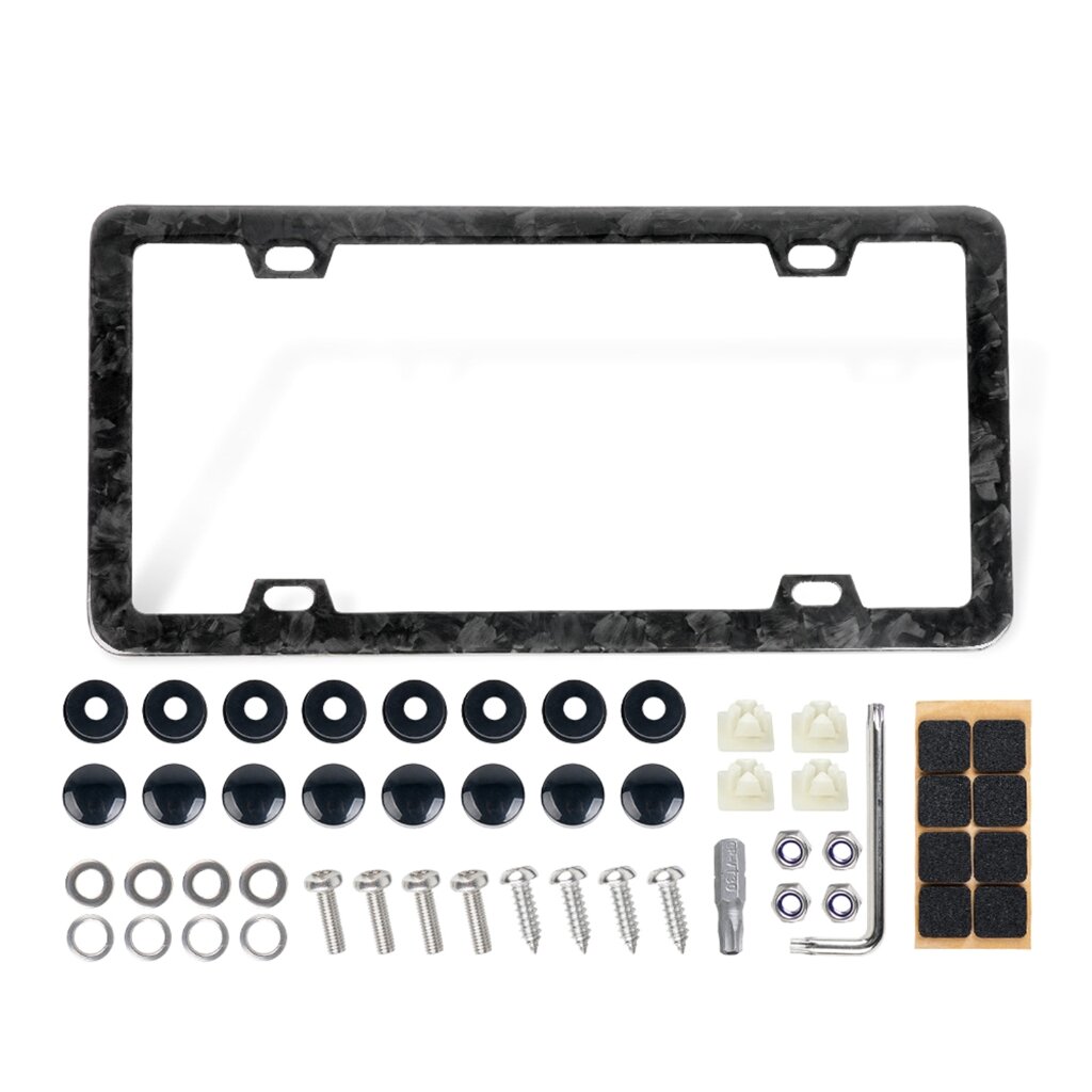 Рамка Номерного Знака для Передней и Задней Крышки Номерного Знака с 4 Отверстиями