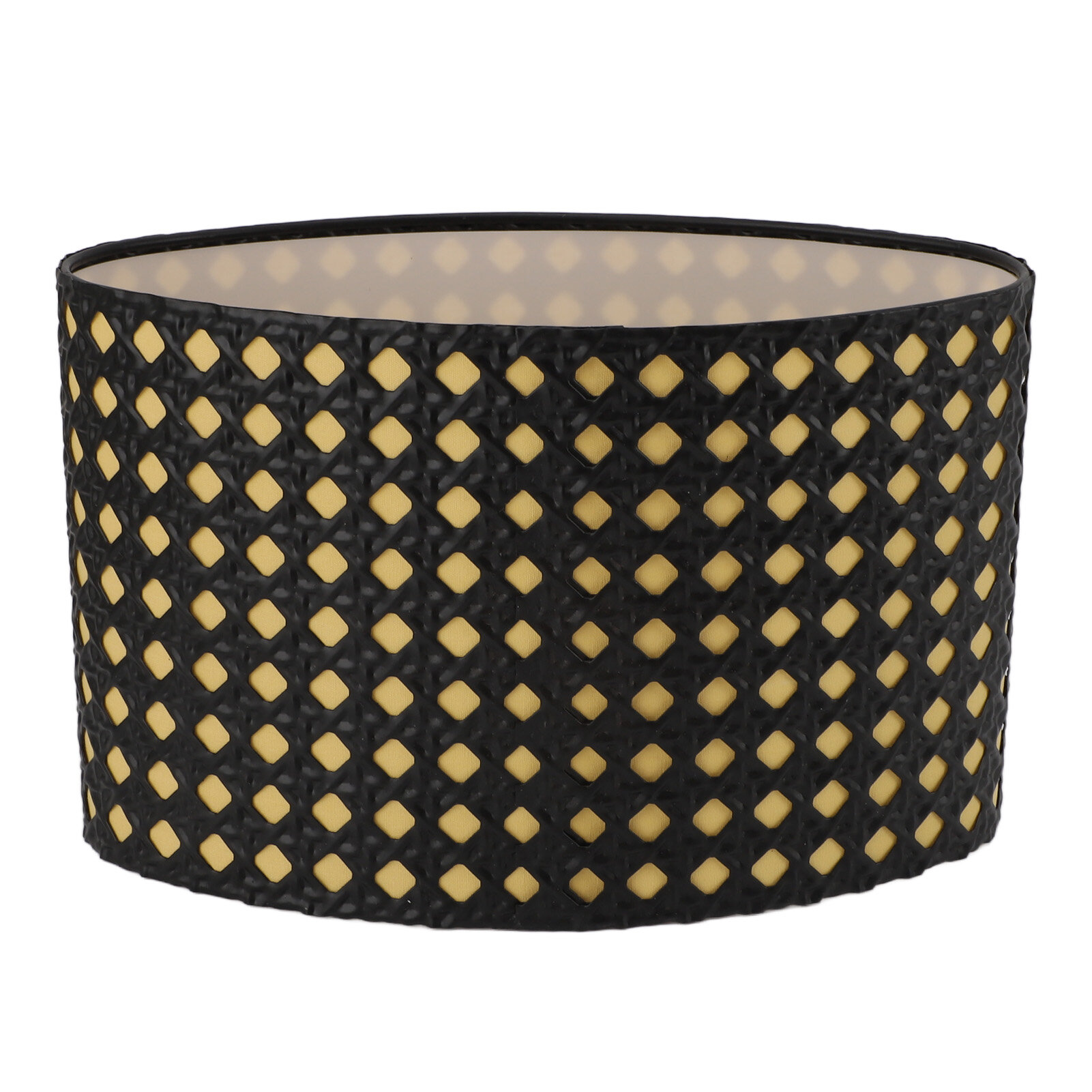Абажур овальной формы, ажурный, из металла, с резьбой, совместимый с патронами E27 и E14, для офиса, спальни, гостиной, черно-желтый.