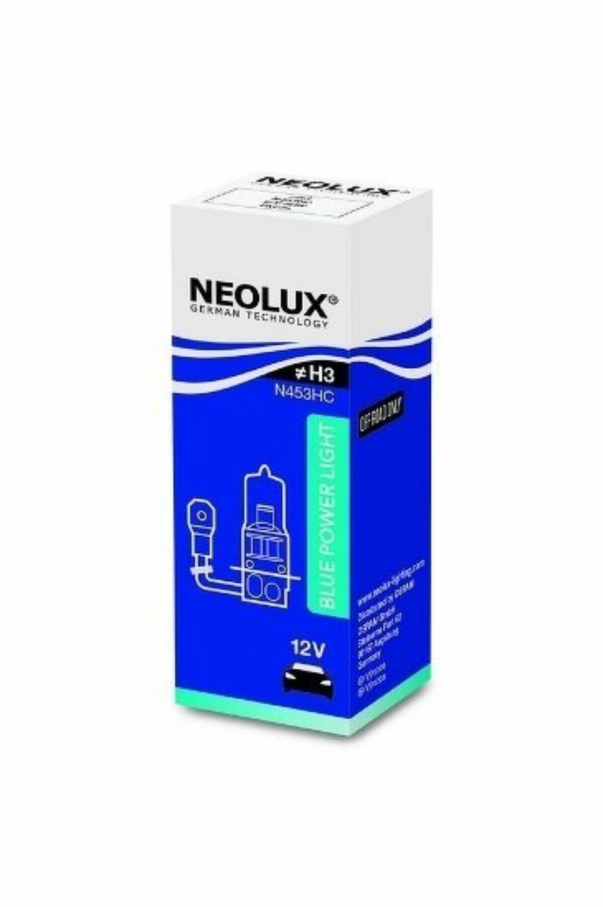 Лампа Neolux Галогеновая H3 Pk22S 80W(Neolux N453Hc)