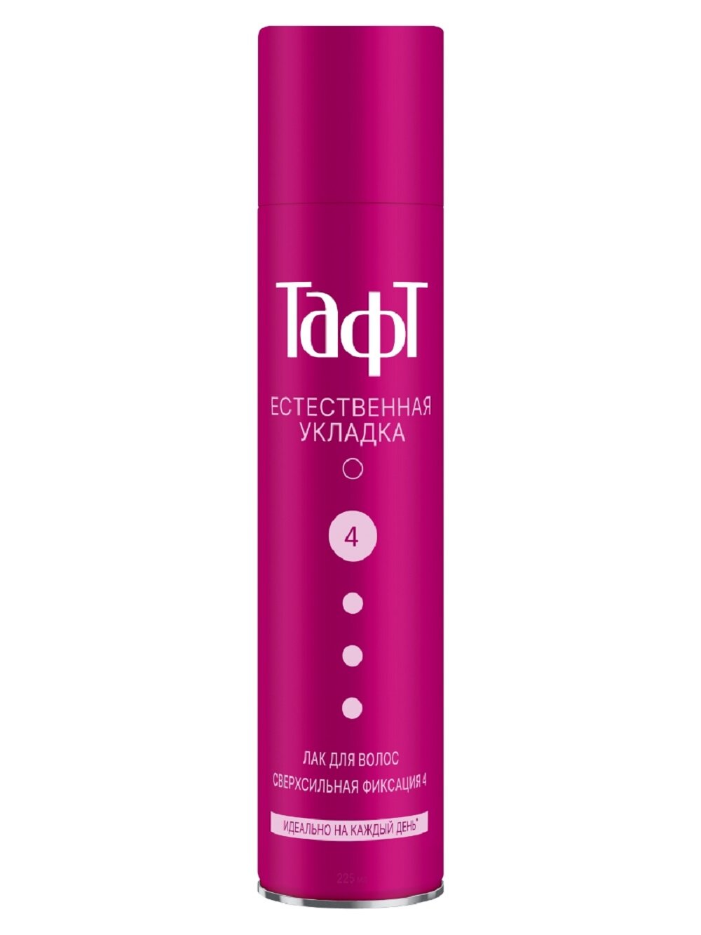 Лак для волос тафт 225 мл естественная укладка сверхсильная фиксация 4