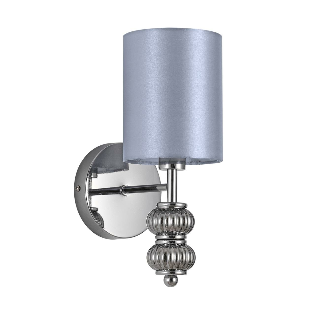 8338/1W MODERNI LN26 143 хром/серый, металл/стекло/текстиль Бра E14 40W 220V ILMIRA