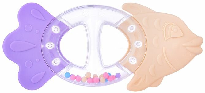 Погремушка-прорезыватель "Рыбка" для зубов, первая развивающая игрушка для малышей, детская шумелка, грызунок для младенцев, от 3 месяцев, микс