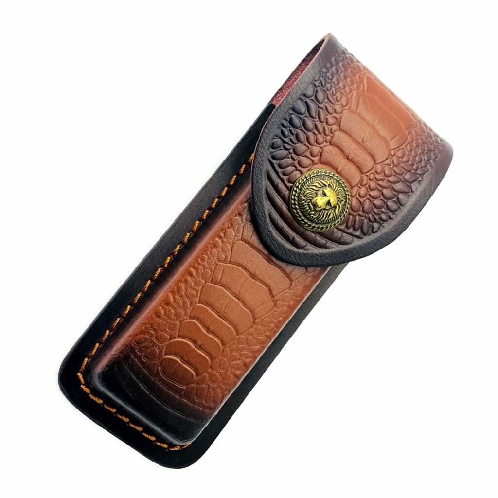 Кожаный чехол для ножа 13x3.5 см, Коричневый