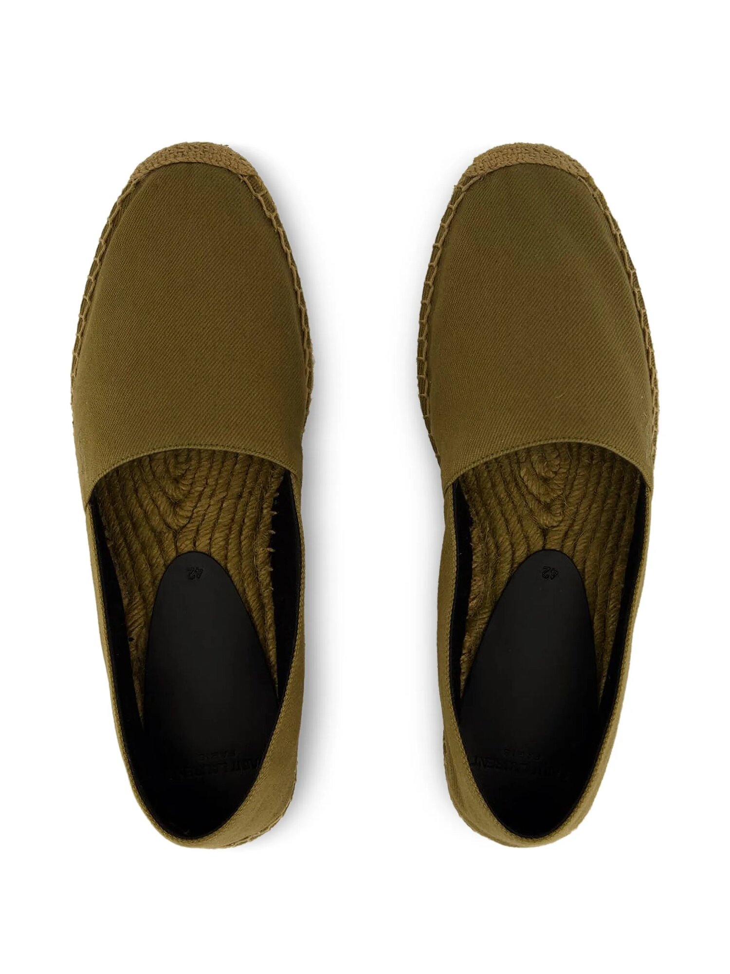 Эспадрильи Yves Saint Laurent Rubber-sole espadrilles, размер 41, green — фото 1