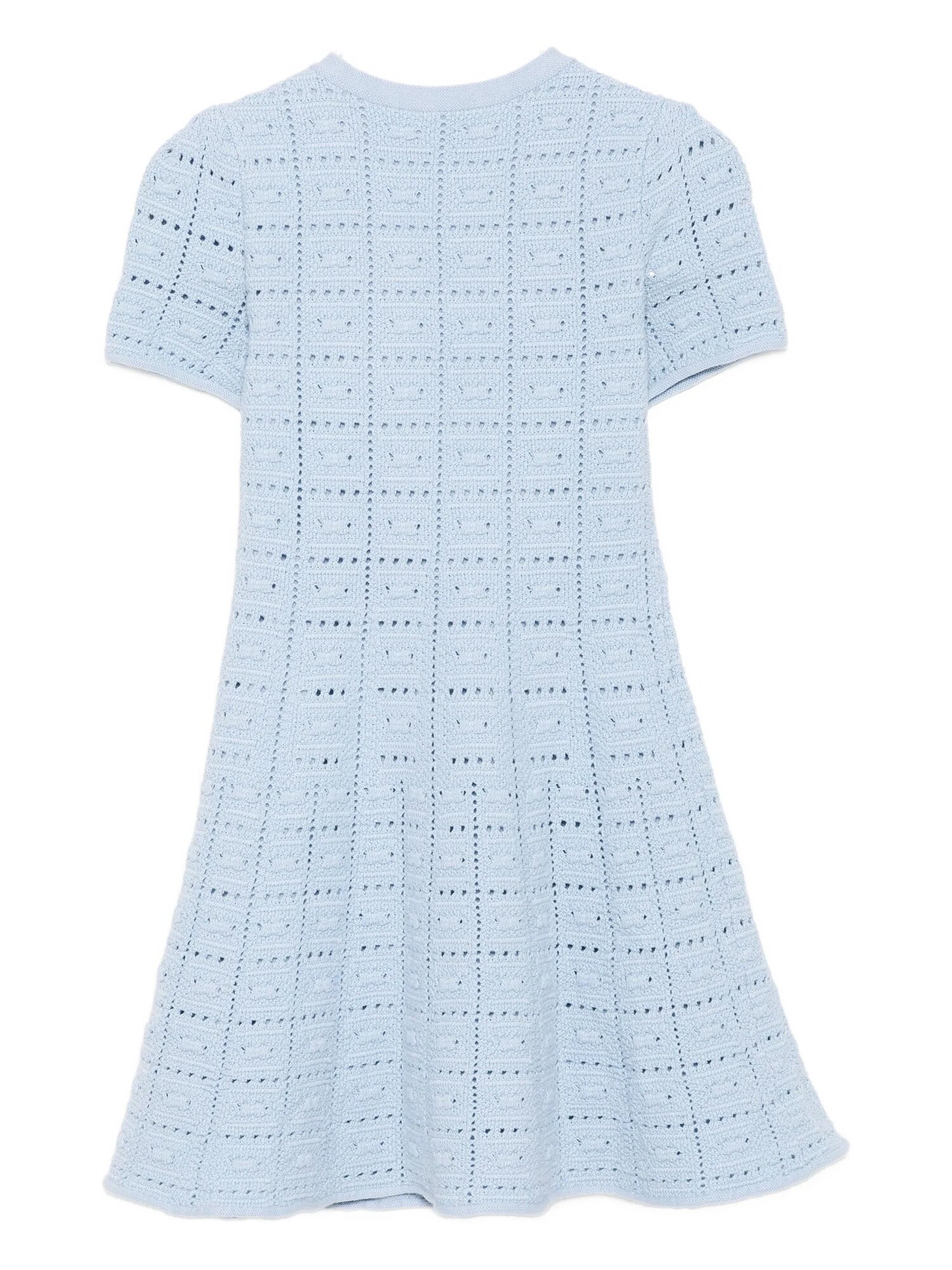 Платье Self-Portrait Knitted dress, размер 140-152, синий — фото 1