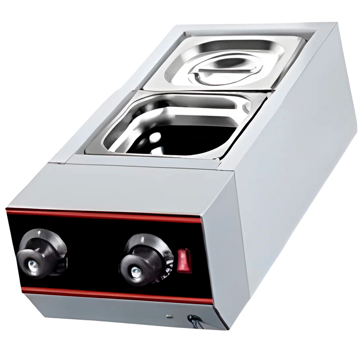 Подогреватель шоколада Hurakan HKN-CHM02. 2 ёмкости под GN 1/6-100/ до +110С. 1 кВт 220В