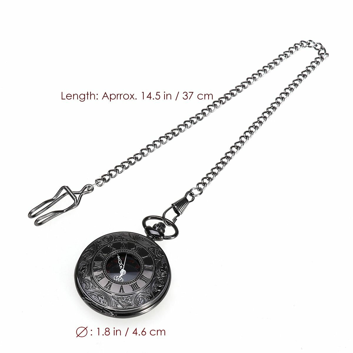 Часы NICERIO С Техно-Ретро Дизайном С Римскими Цифрами Кварцевый Механизм Цвет Черный