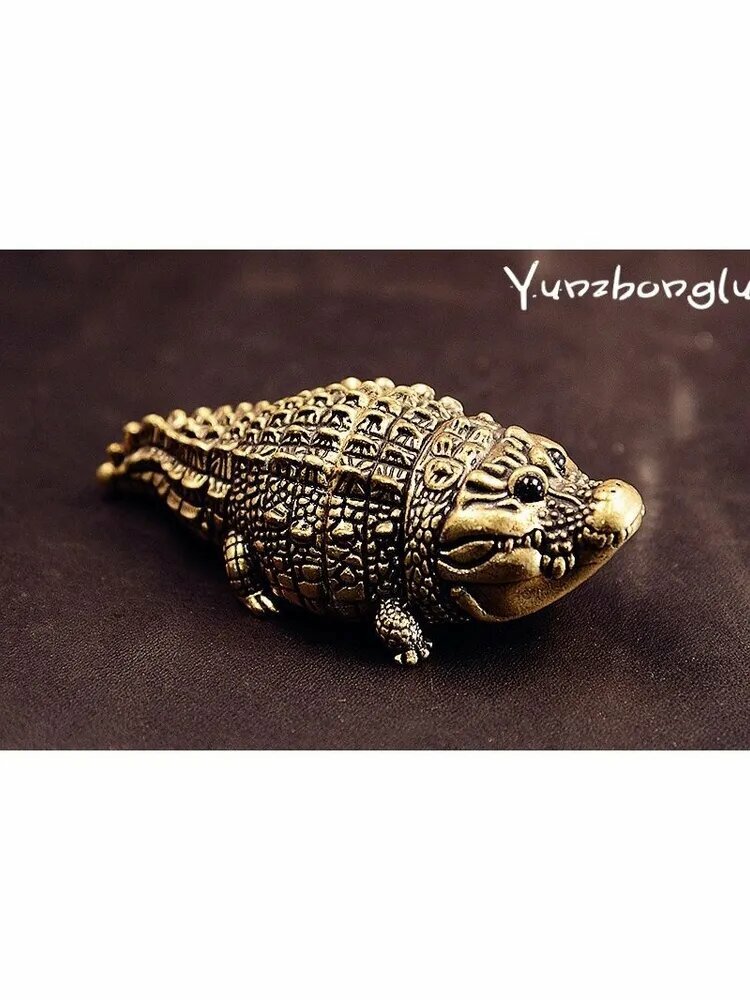 Yunzhonglu статуя крокодила, медная статуя, изделие декоративного искусства