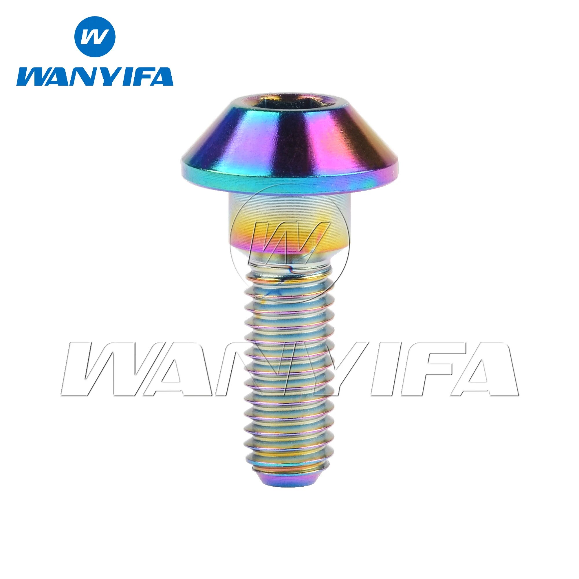 Титановый болт Wanyifa M6x20, 25 мм, конический шариковый винт с шестигранной головкой, винт дискового тормоза мотоцикла для Yamaha