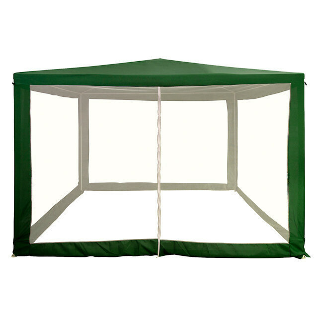 Шатер с антимоскитной сеткой 3х3х2,5м зеленый сталь