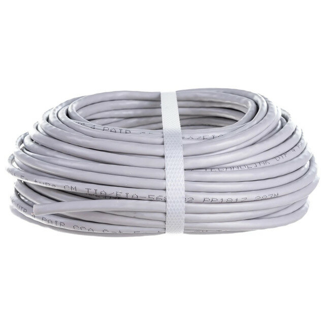 DORI кабель UTP4 Cat5e CCA 25 м серый, сетевой кабель для локальной сети и офиса