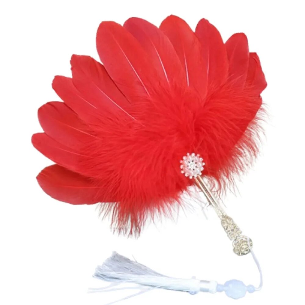 Декоративный веер с перьями павлина Style 2