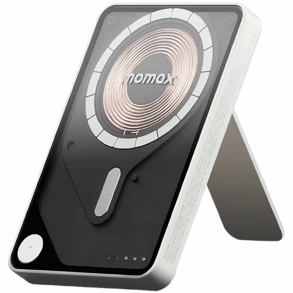 Внешний аккумулятор с беспроводной зарядкой Momax 1-Power X Pro 5000mAh Type-C Белый