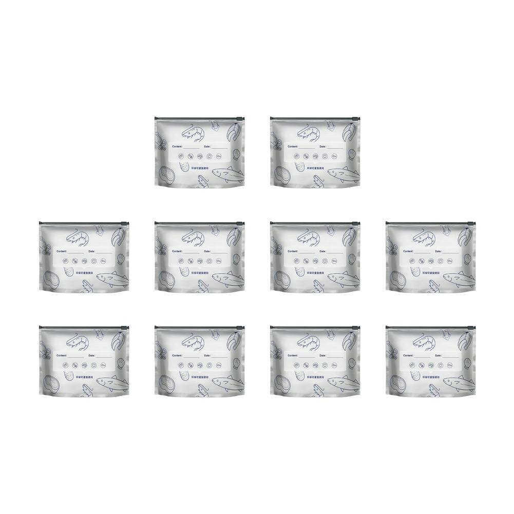 10/30 шт. Антибактериальные пакеты для хранения продуктов из алюминиевой фольги, пакеты с застежкой Ziplock