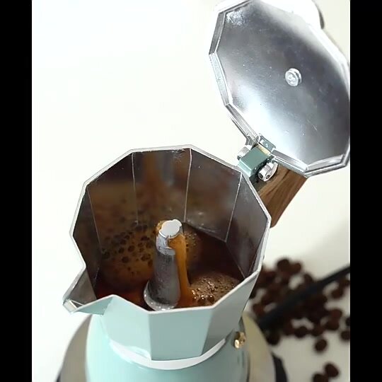 Портативная мока-кофейник TEAEGG, 3-6 чашек, алюминий, 150 ml