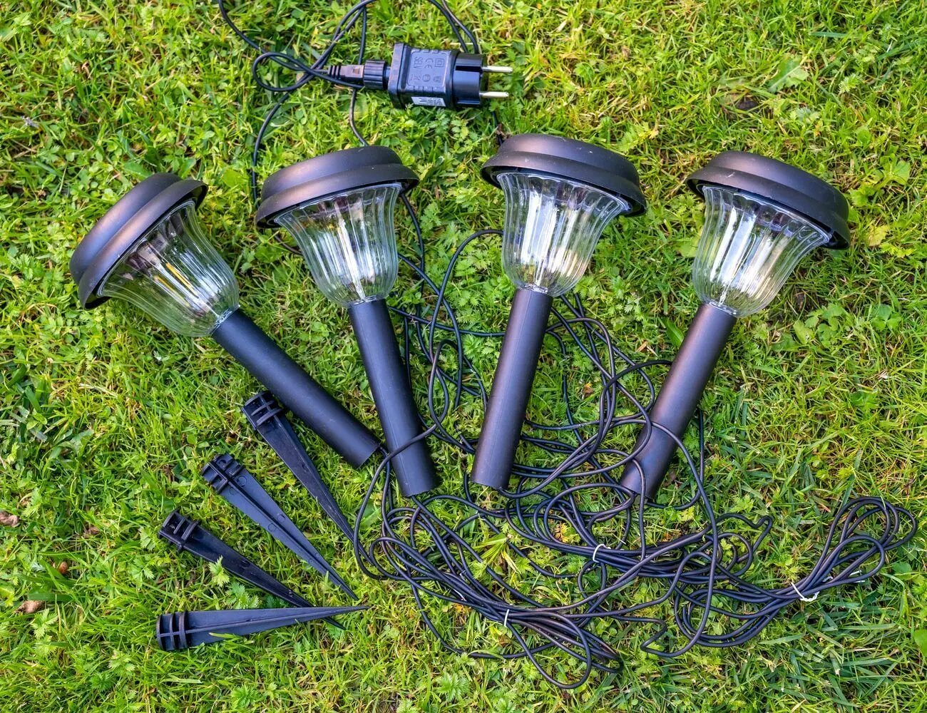 Набор садовых светильников фунго, 45 см, 4 шт, Koopman International