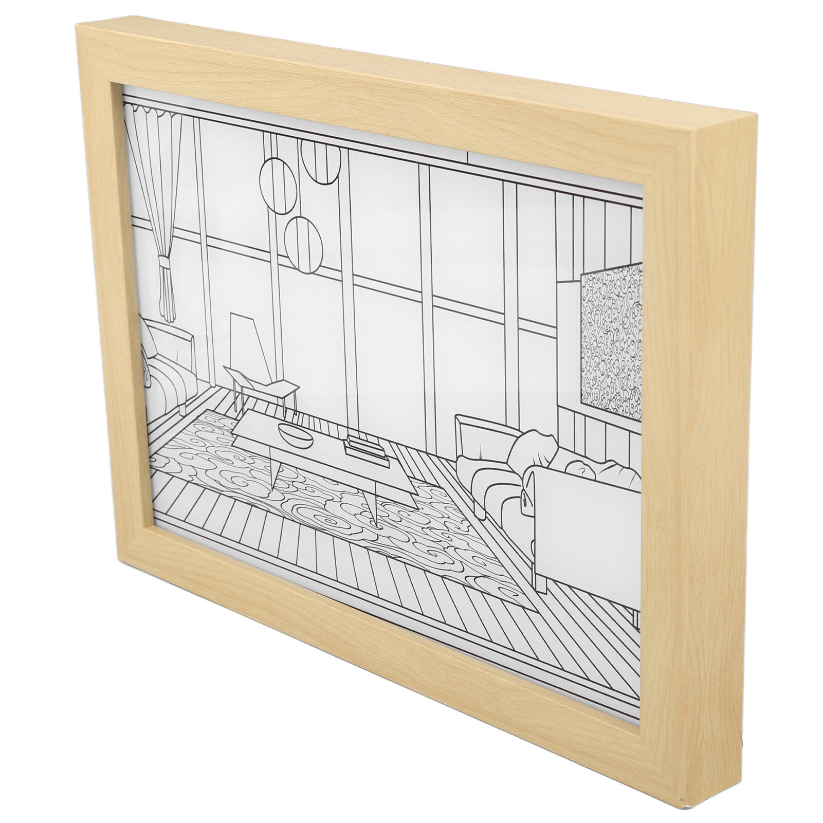 Светодиодный декоративный свет, картина с питанием от USB, японский стиль аниме, морской вид, современный имитирующий солнечный свет, рисунок, ночник для спальни, гостиной, офиса S