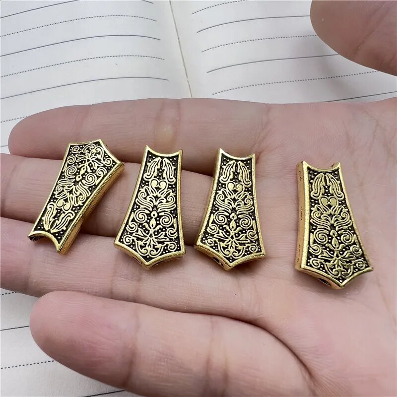 18 стилей, тибетское серебро, золото, Ближний Восток, четки из бисера, кисточка, 11 gold 5pcs